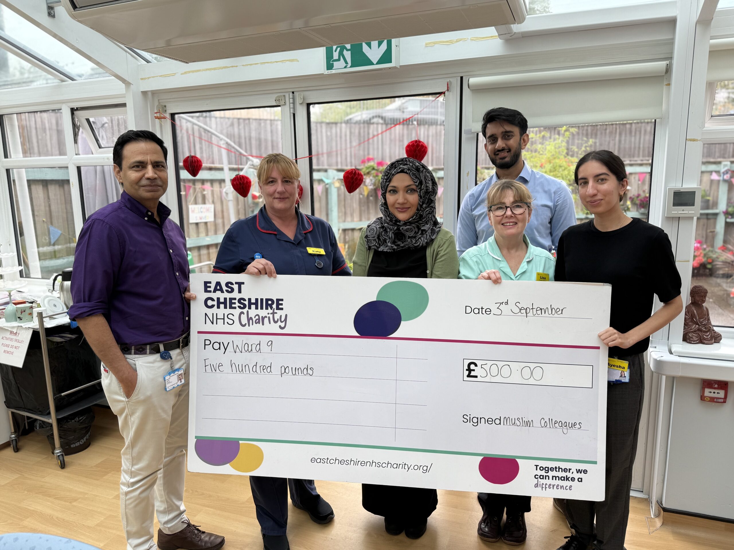 Muslim colleagues at East Cheshire NHS Trust thanked for their generous ...