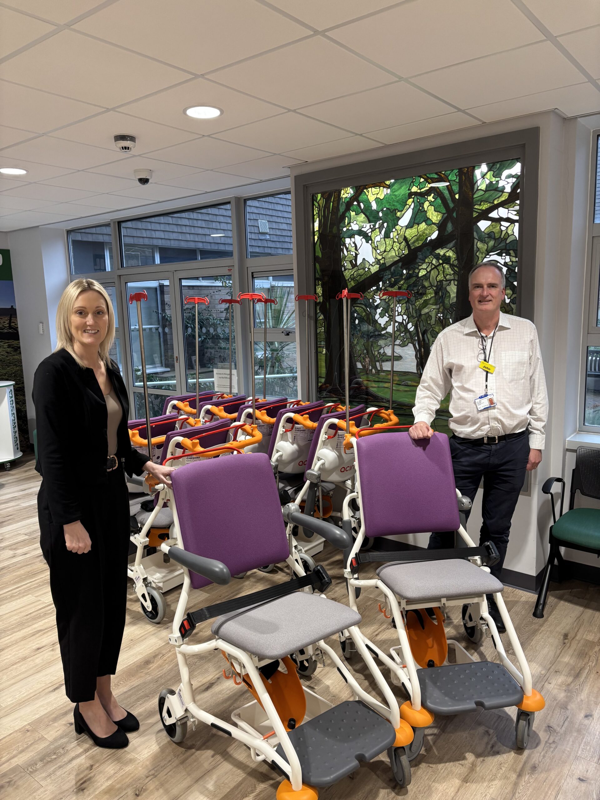 New patient transport chairs donated by East Cheshire NHS Charity set ...